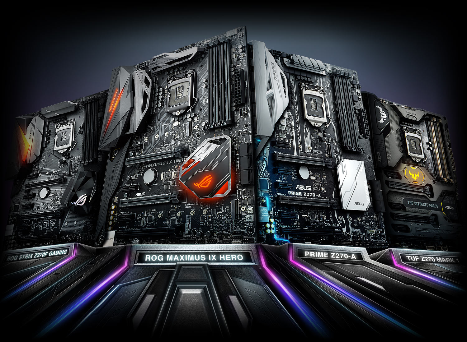 ASUS Z270 SERIES, incluyen ROG, ROG Strix, Prime, TUF y Workstation
